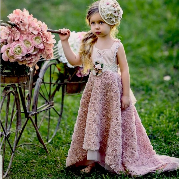 Dollcake | Dresses | Dollcake Play Dress Frock In Pink Euc Girls Flower ...